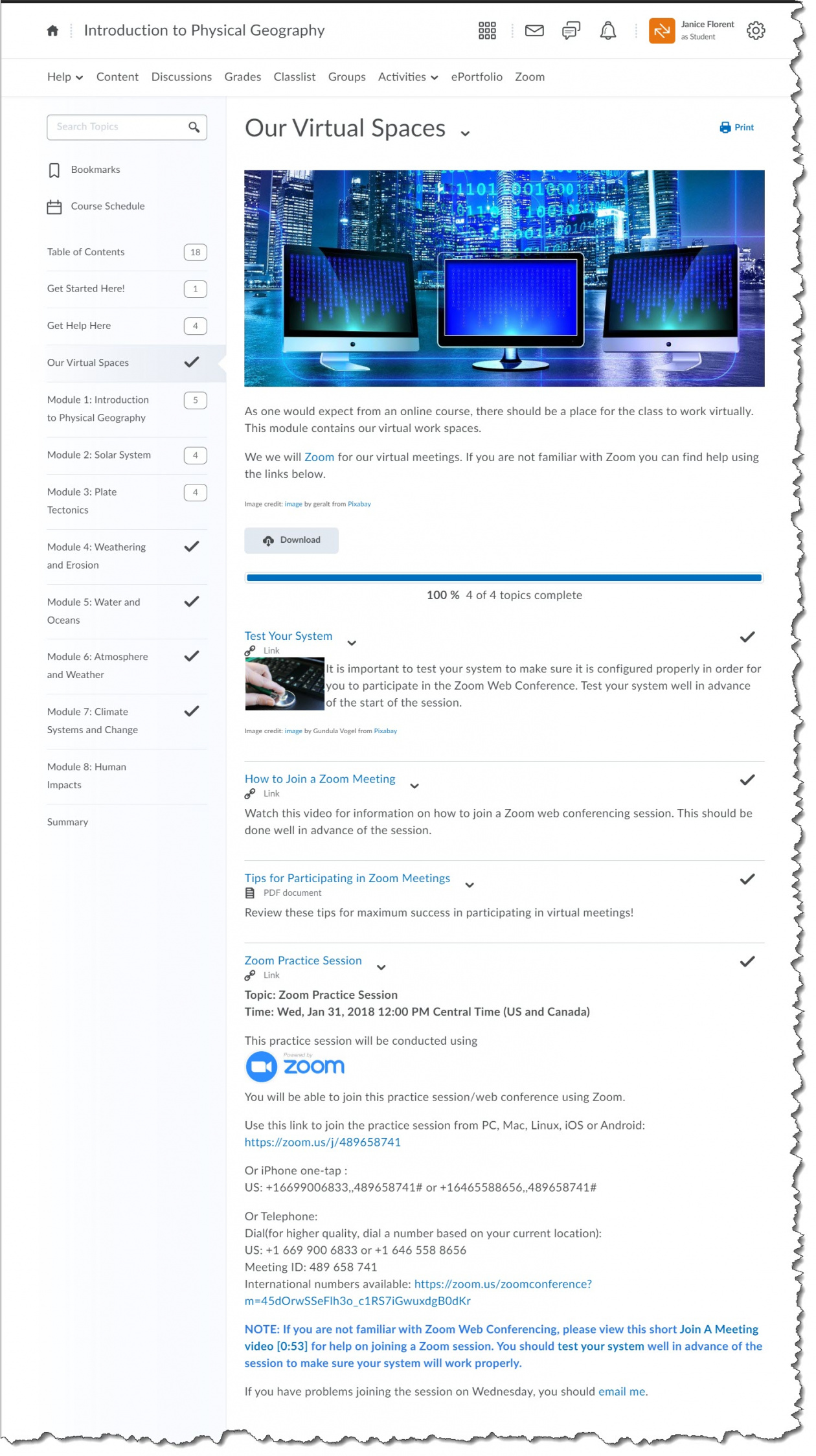 Brightspace Course Technology Examples - CAT Base